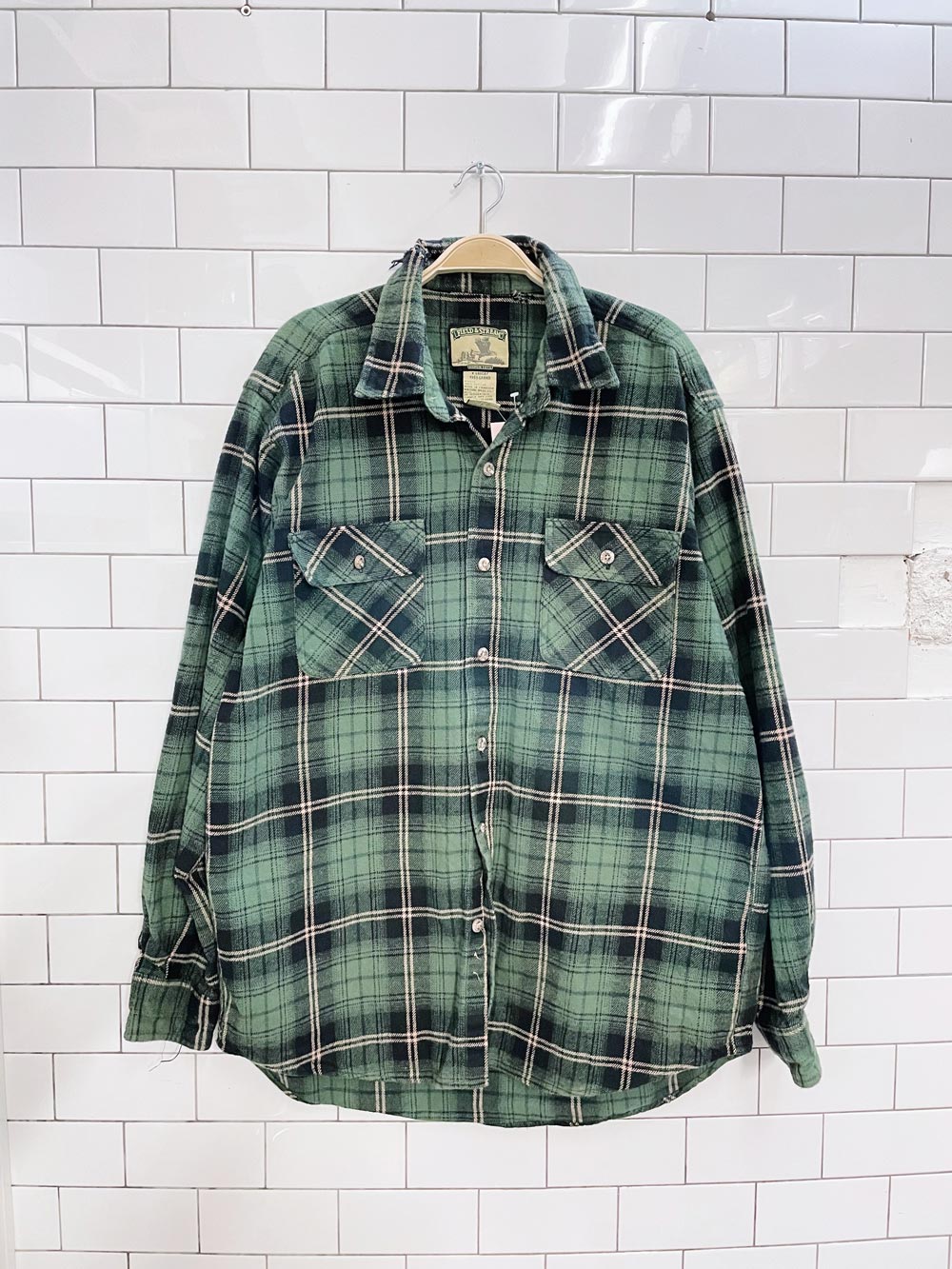 vintage field & stream flannel shirt jacket – good market thrift store