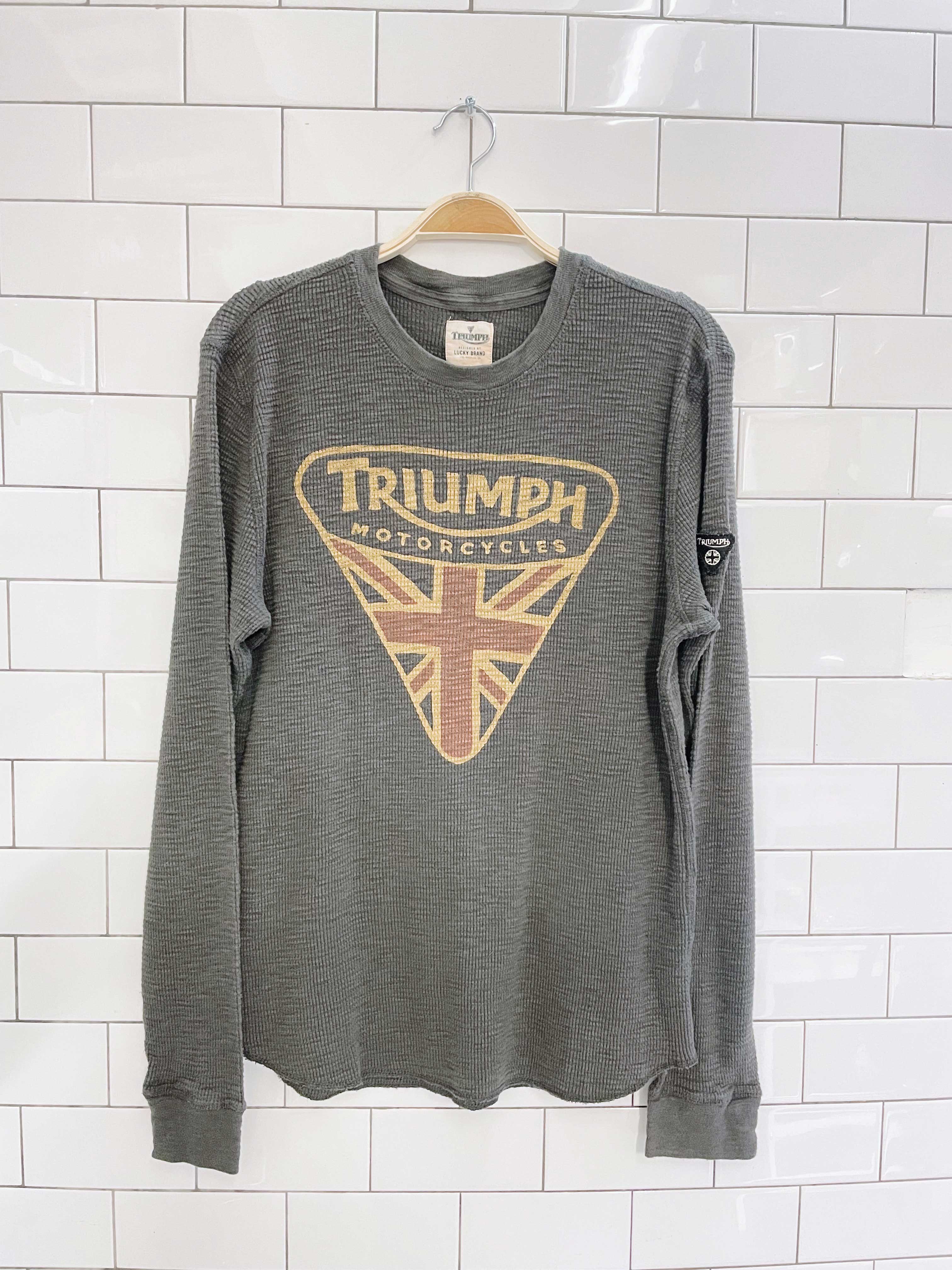 triumph motorcycles thermal long sleeve – good market thrift store