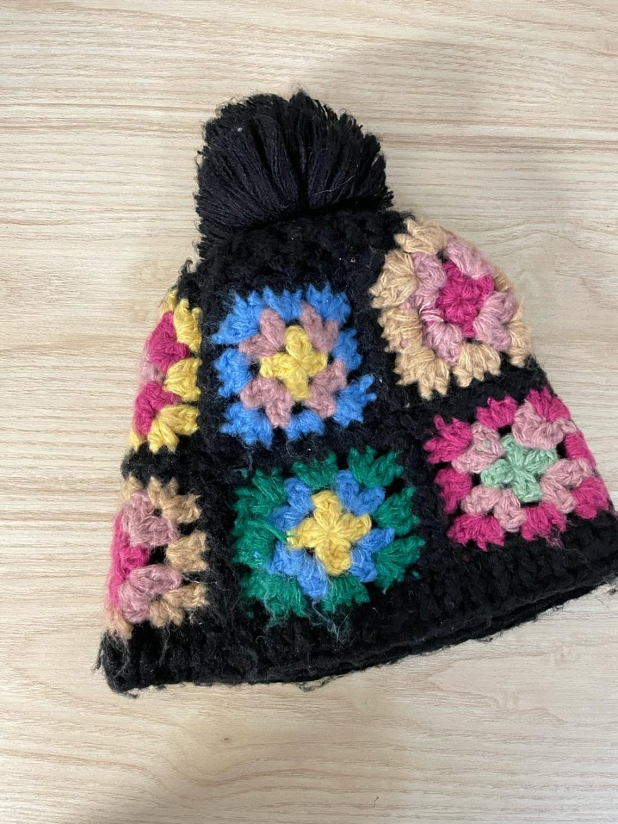 wild fable crochet granny square toque – good market thrift store