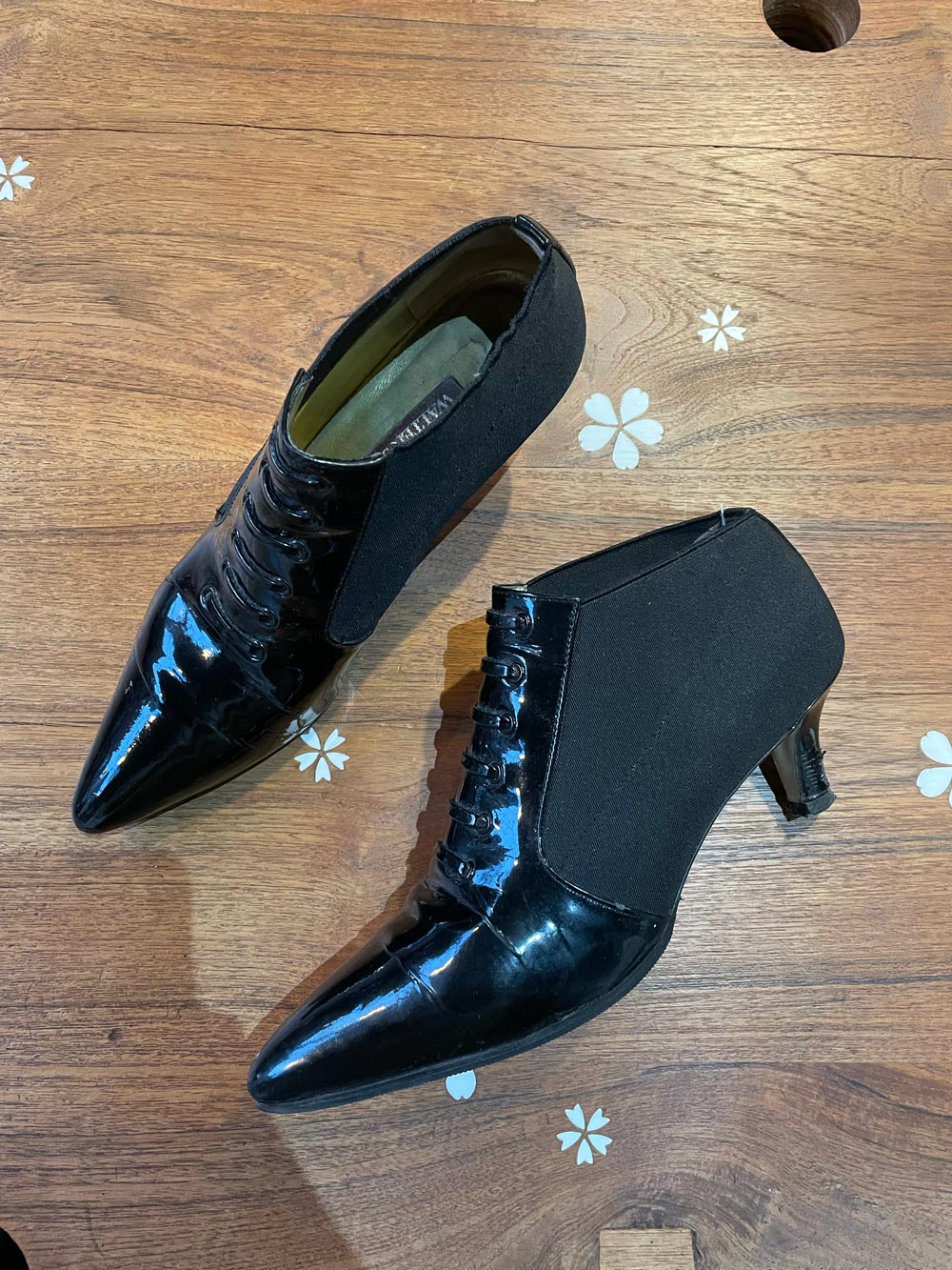 vintage walter steiger patent leather low boot – good market thrift store
