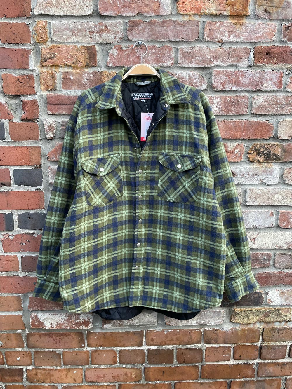 vintage spirit river quilted flannel jacket – good market thrift store