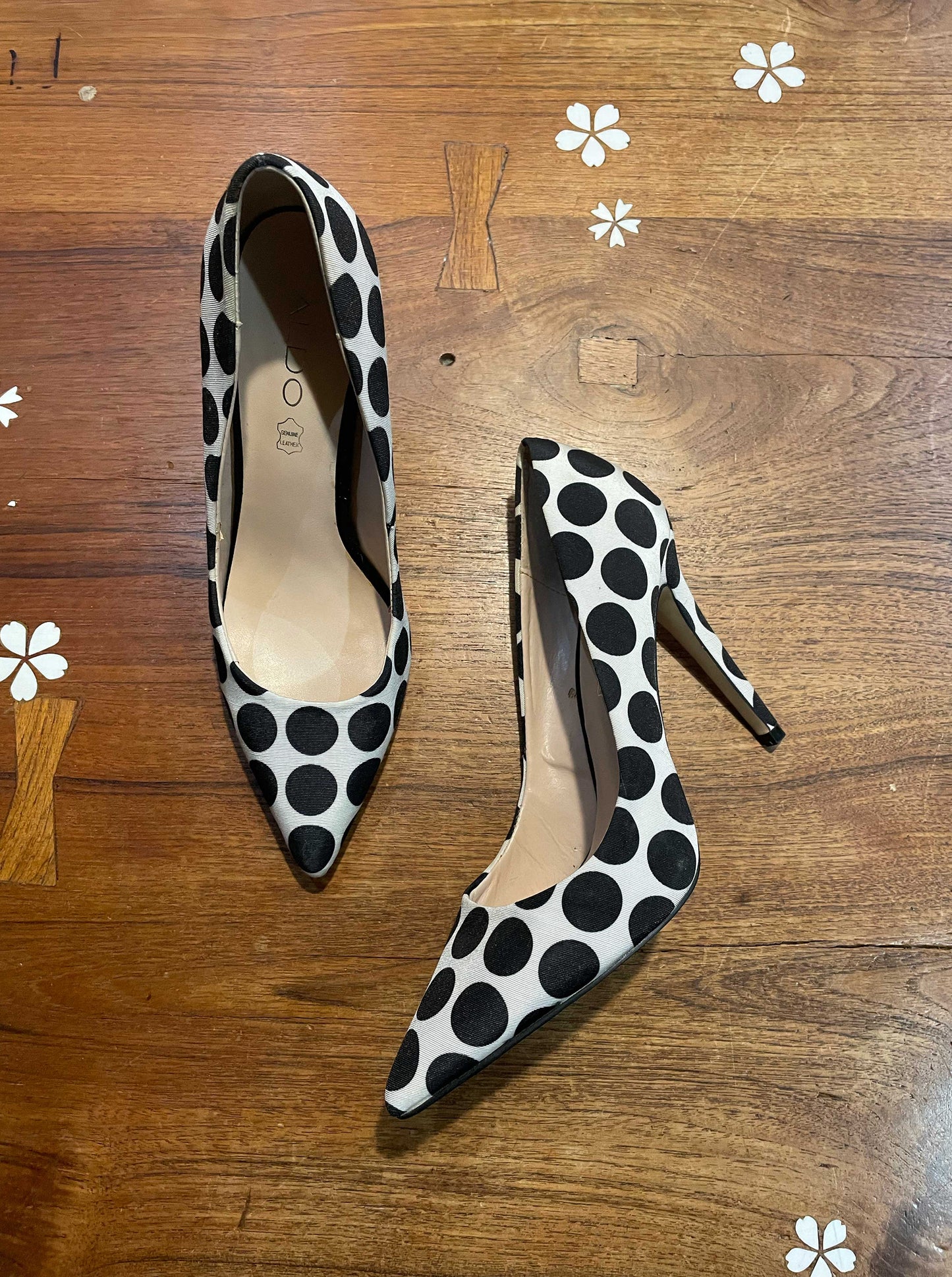 aldo choewia polka dot pumps – good market thrift store