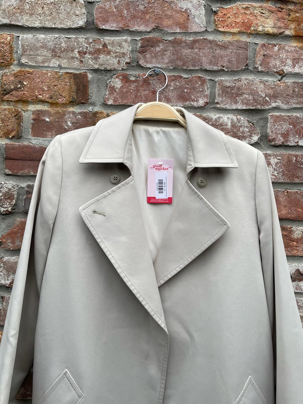 vintage 60s union made minimal belted jacket – good market thrift store
