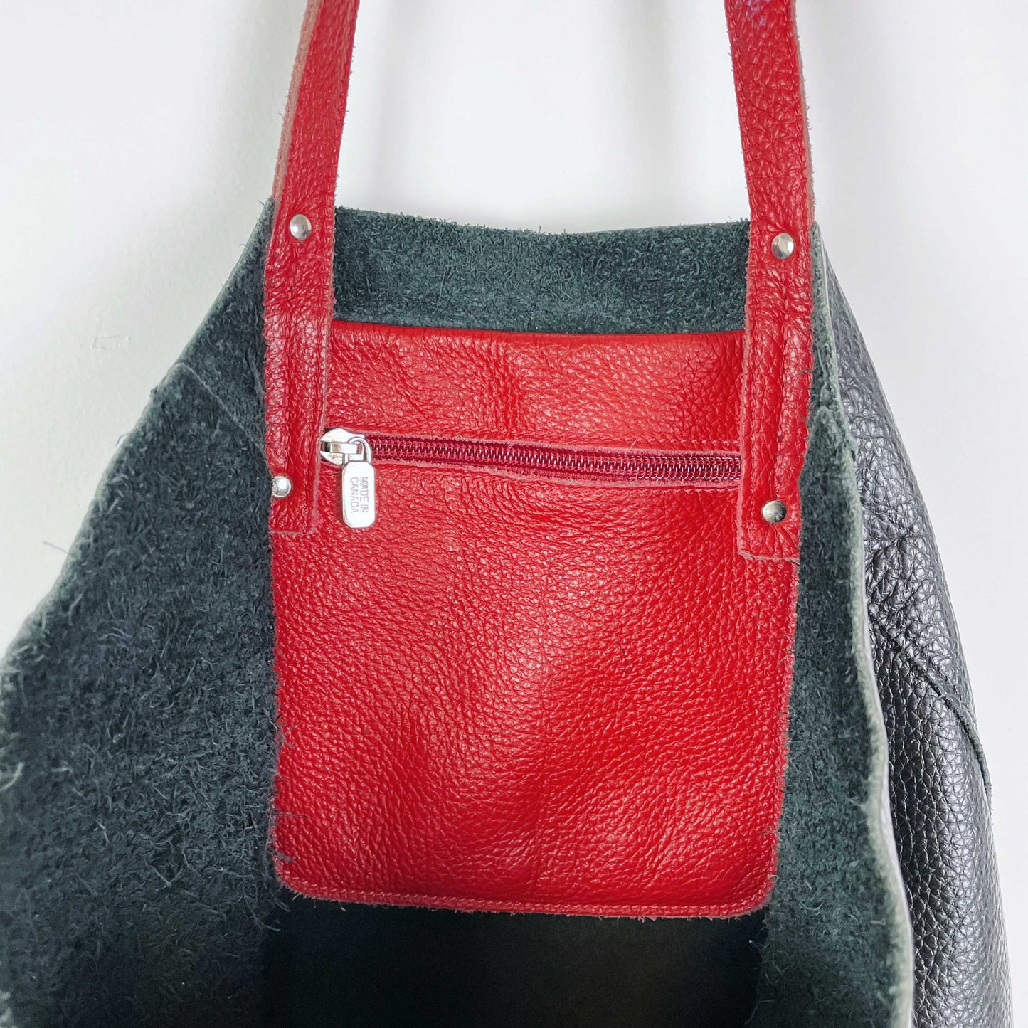 roots tribe pebbled leather tote bag – good market thrift store