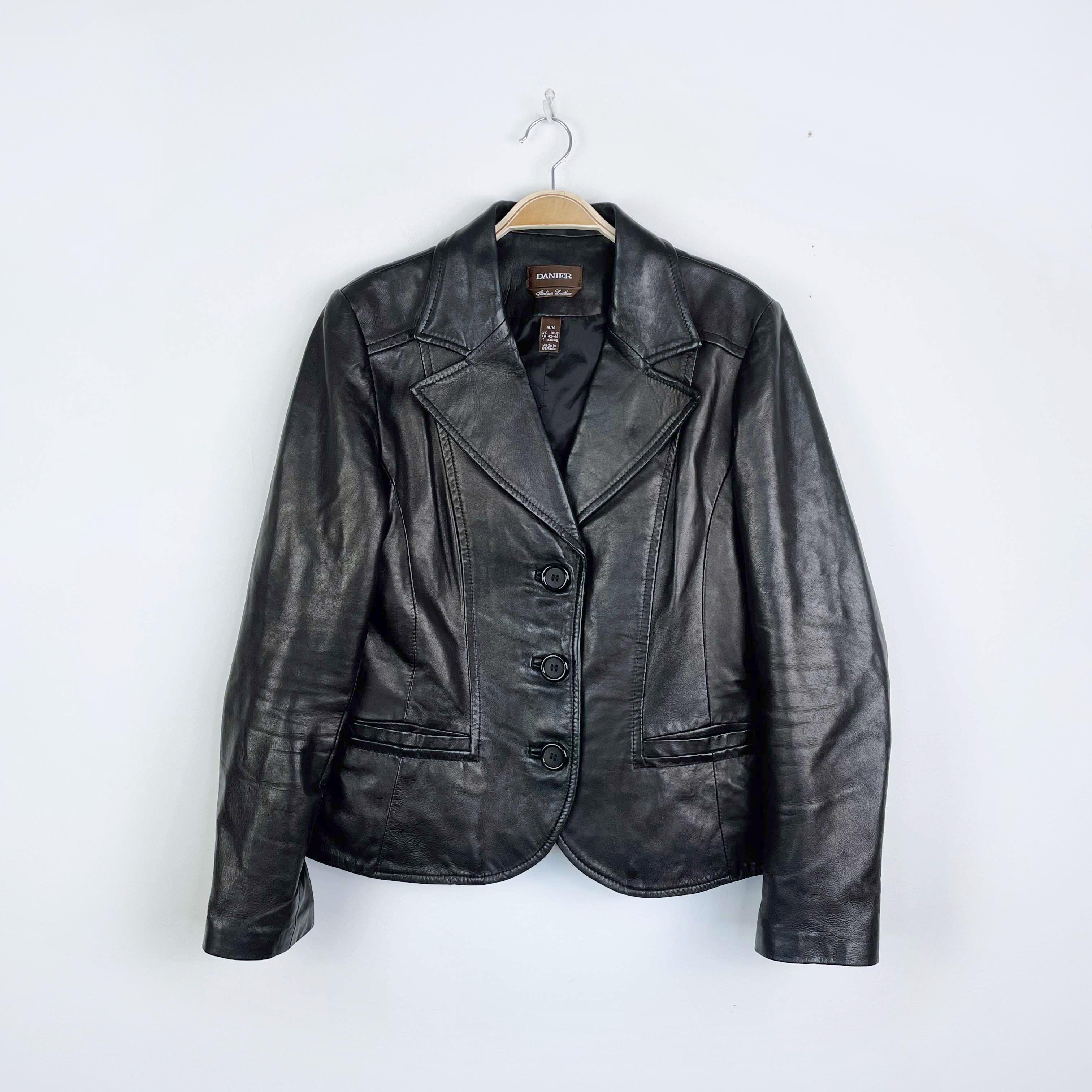 vintage 00s danier italian butter leather jacket – good market thrift store