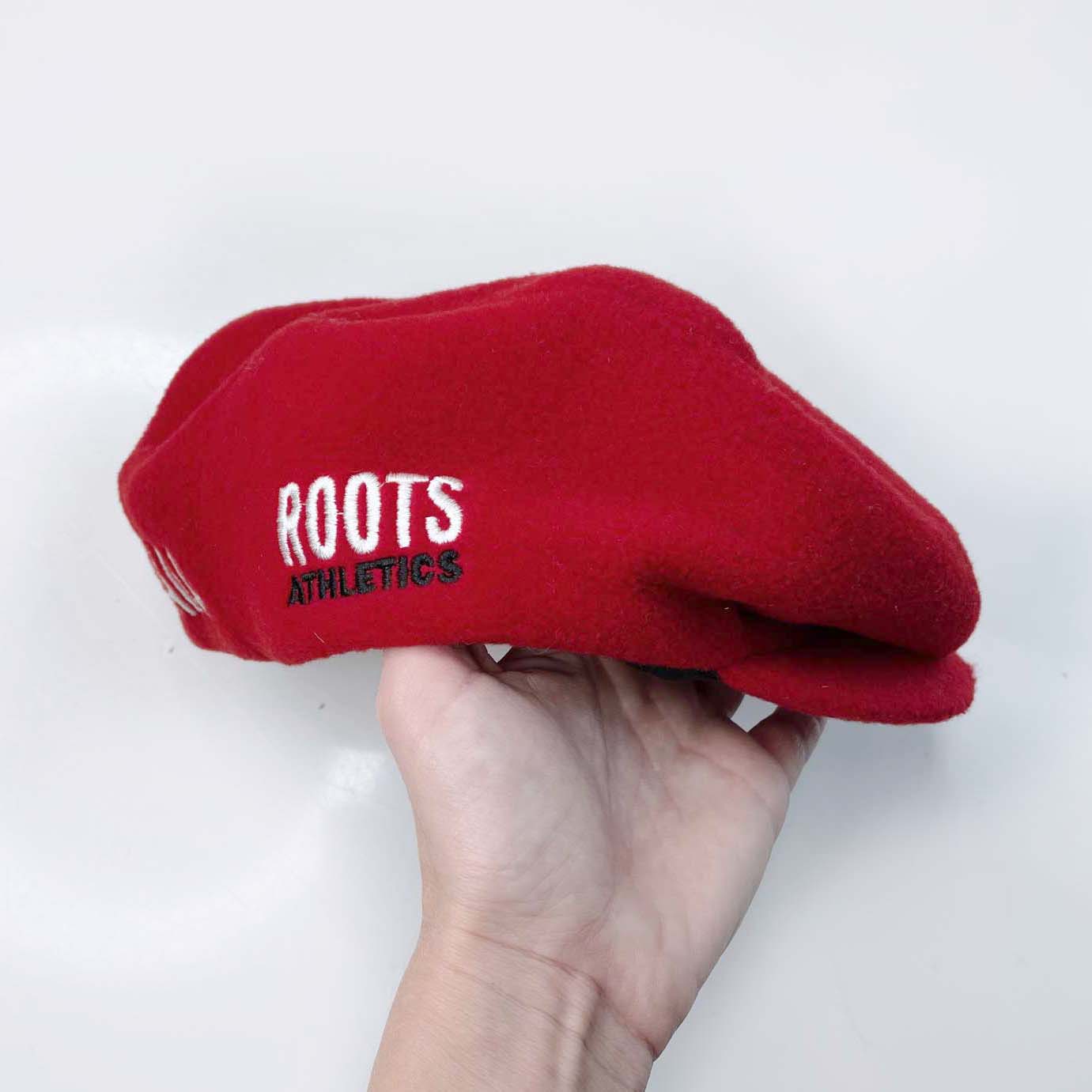 vintage 1998 roots fleece flat cap – good market thrift store