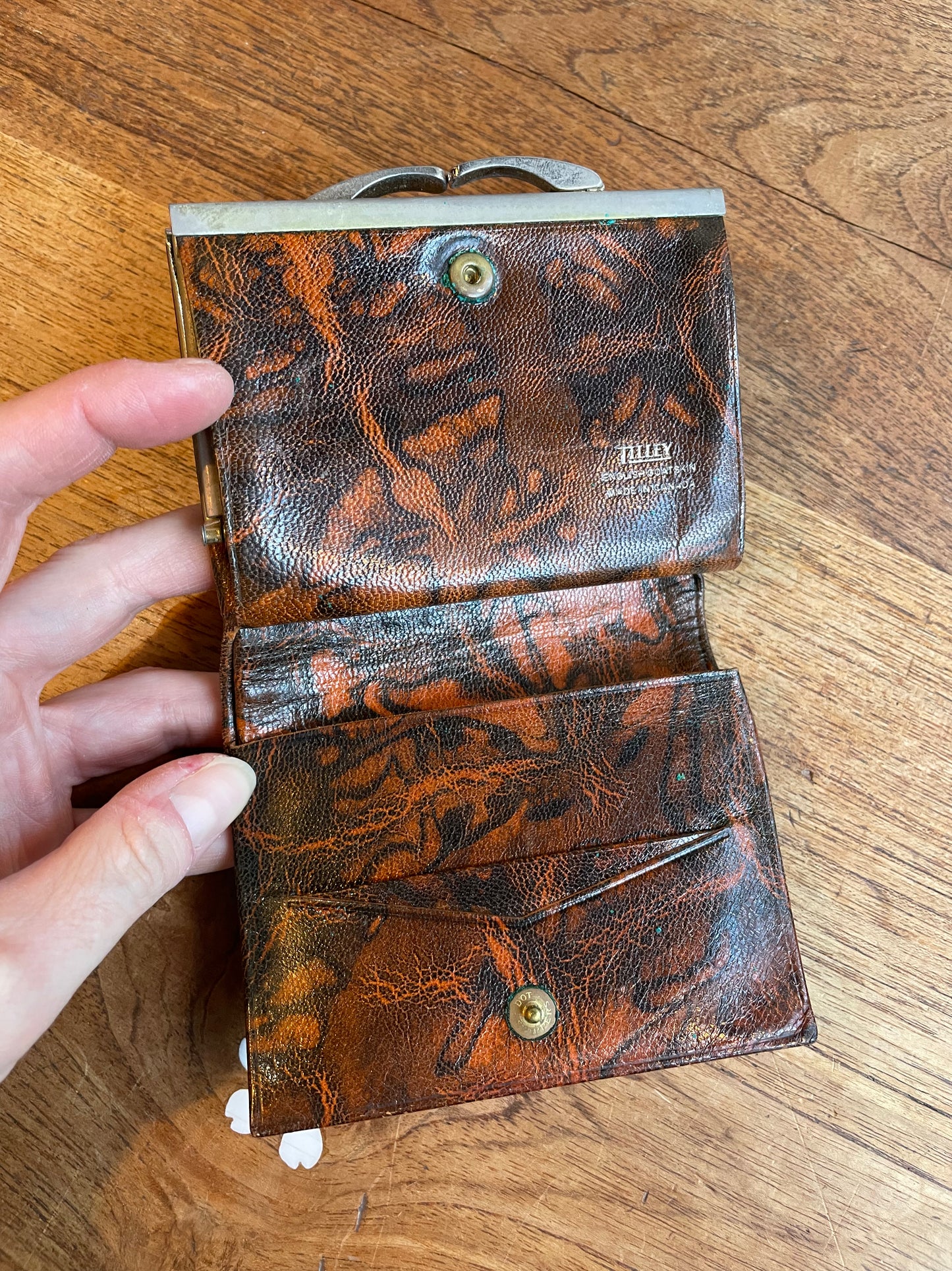 vintage tilley goatskin wallet – good market thrift store