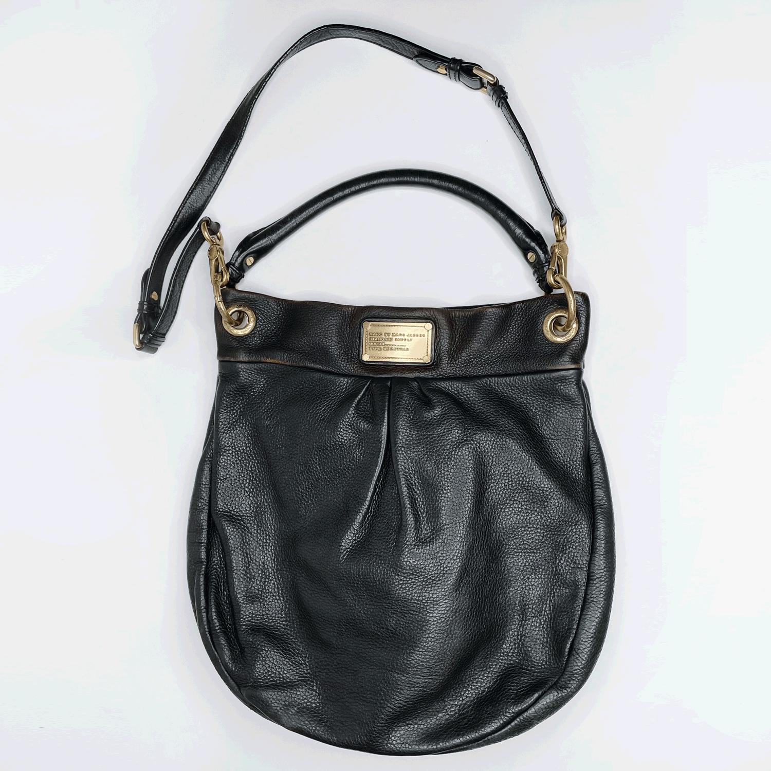 marc by marc jacobs black hillier hobo bag – good market thrift store
