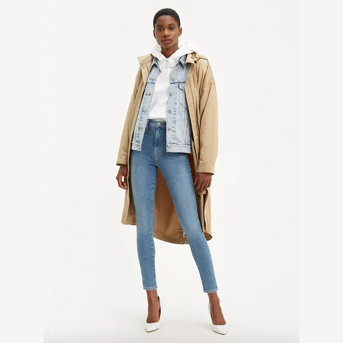 levi's mile high super skinny medium wash - size 24 – good market ...